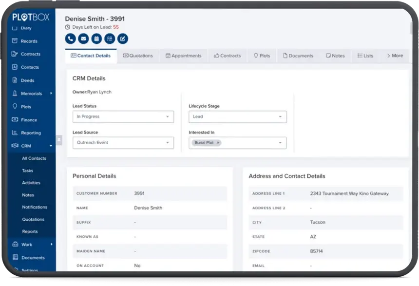Cemetery CRM Solutions & Software | PlotBox | USA
